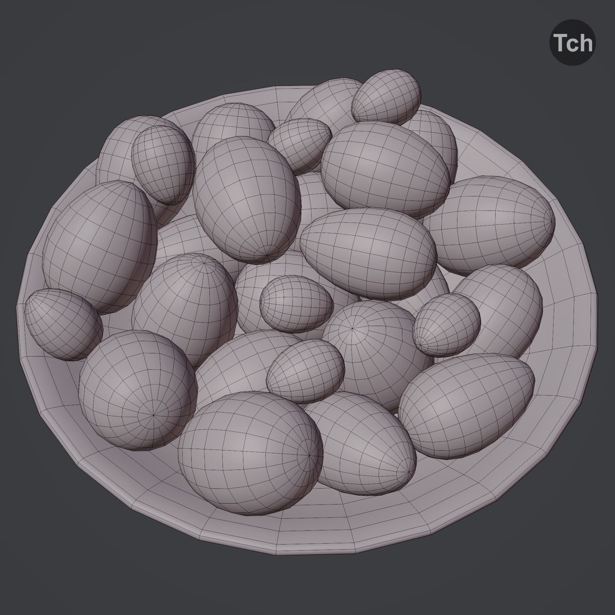 3D model Blue Easter eggs VR / AR / low-poly | CGTrader