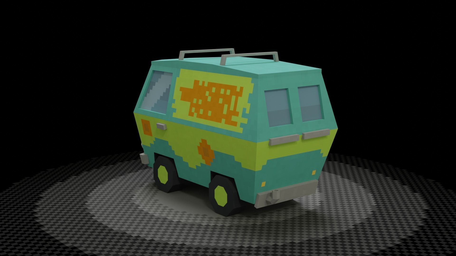 3D model PS1 Mystery Machine VR / AR / low-poly | CGTrader