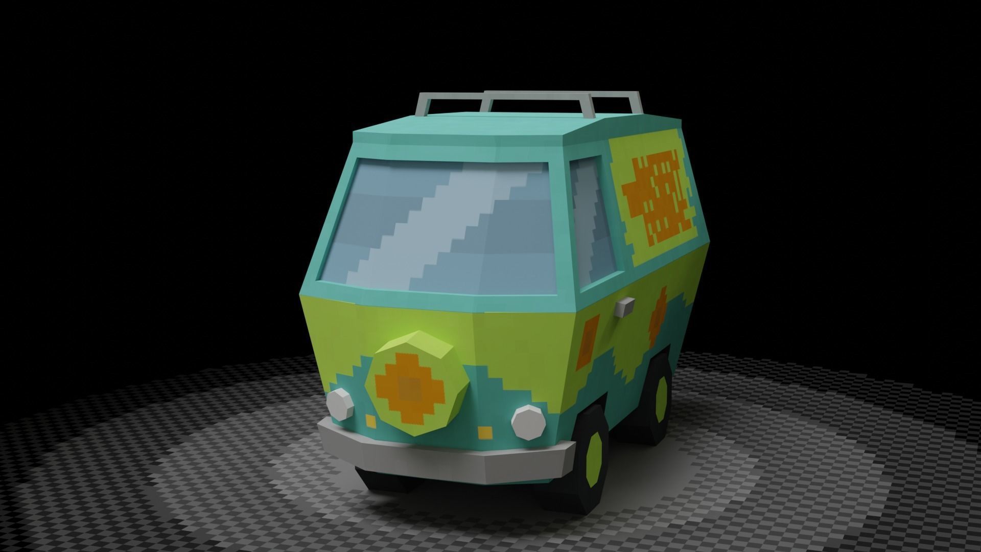 3D model PS1 Mystery Machine VR / AR / low-poly | CGTrader