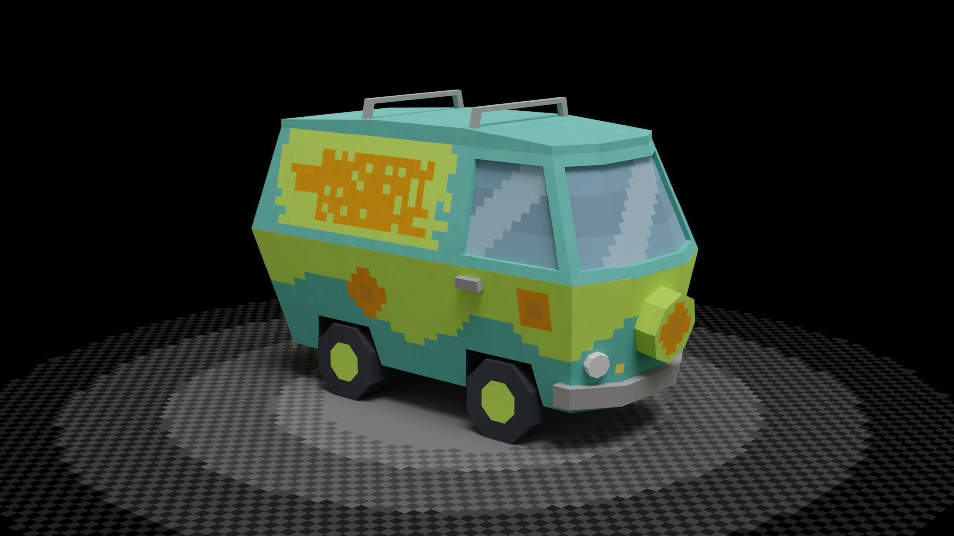 3D model PS1 Mystery Machine VR / AR / low-poly | CGTrader