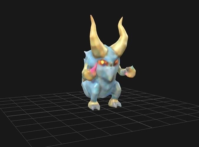 Stylized Mini Demon free 3D model | CGTrader