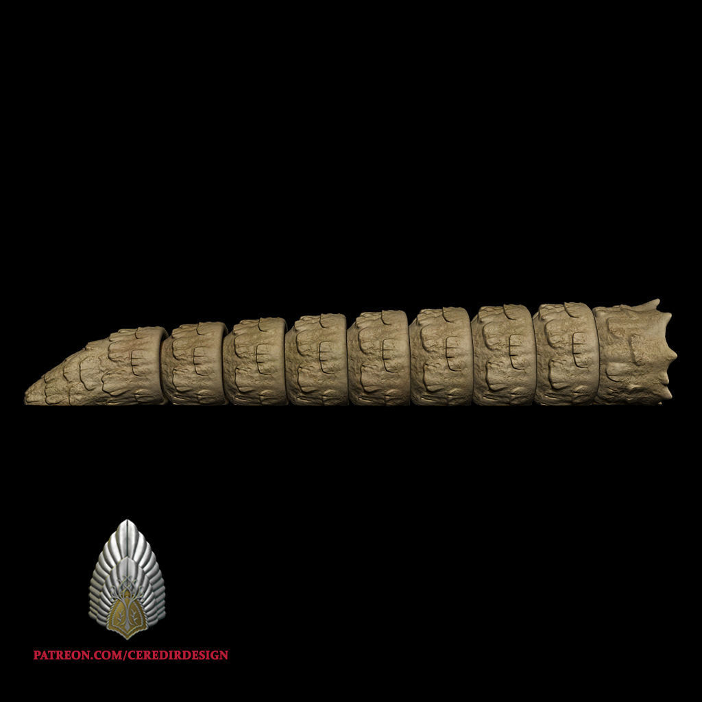 Dune Sandworm Articulating 3d digital download 3D model 3D printable ...