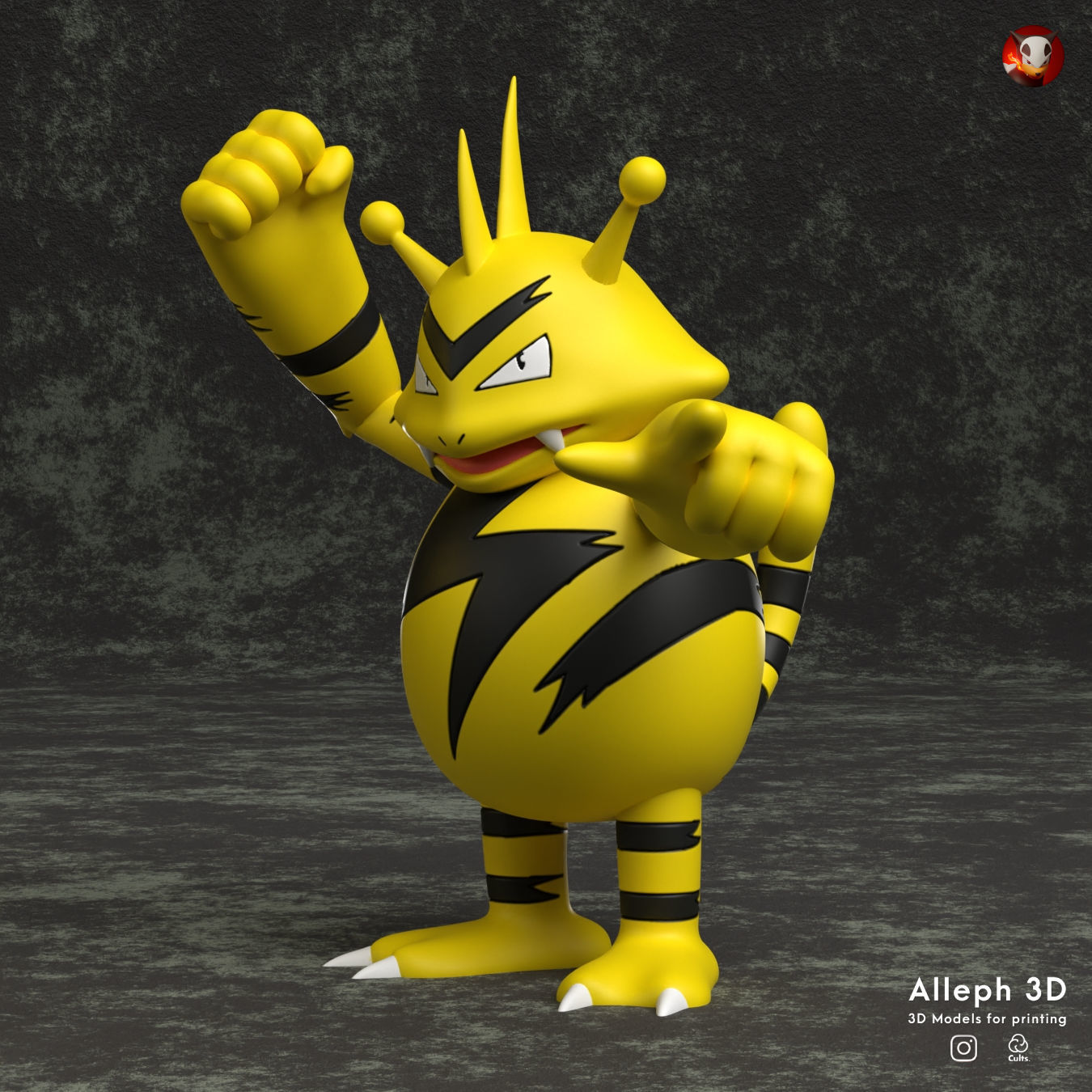 POKEMON ELEKID EVOLUTION PACK 3D model 3D printable | CGTrader