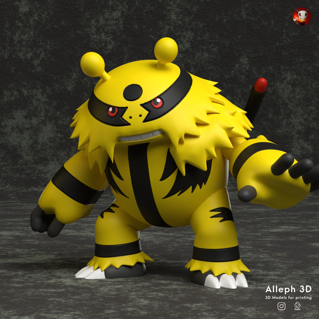 POKEMON ELEKID EVOLUTION PACK 3D model 3D printable | CGTrader