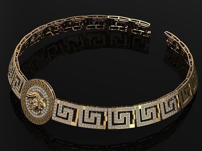 VERSACE necklace Code-BAD131 3D model 3D printable | CGTrader