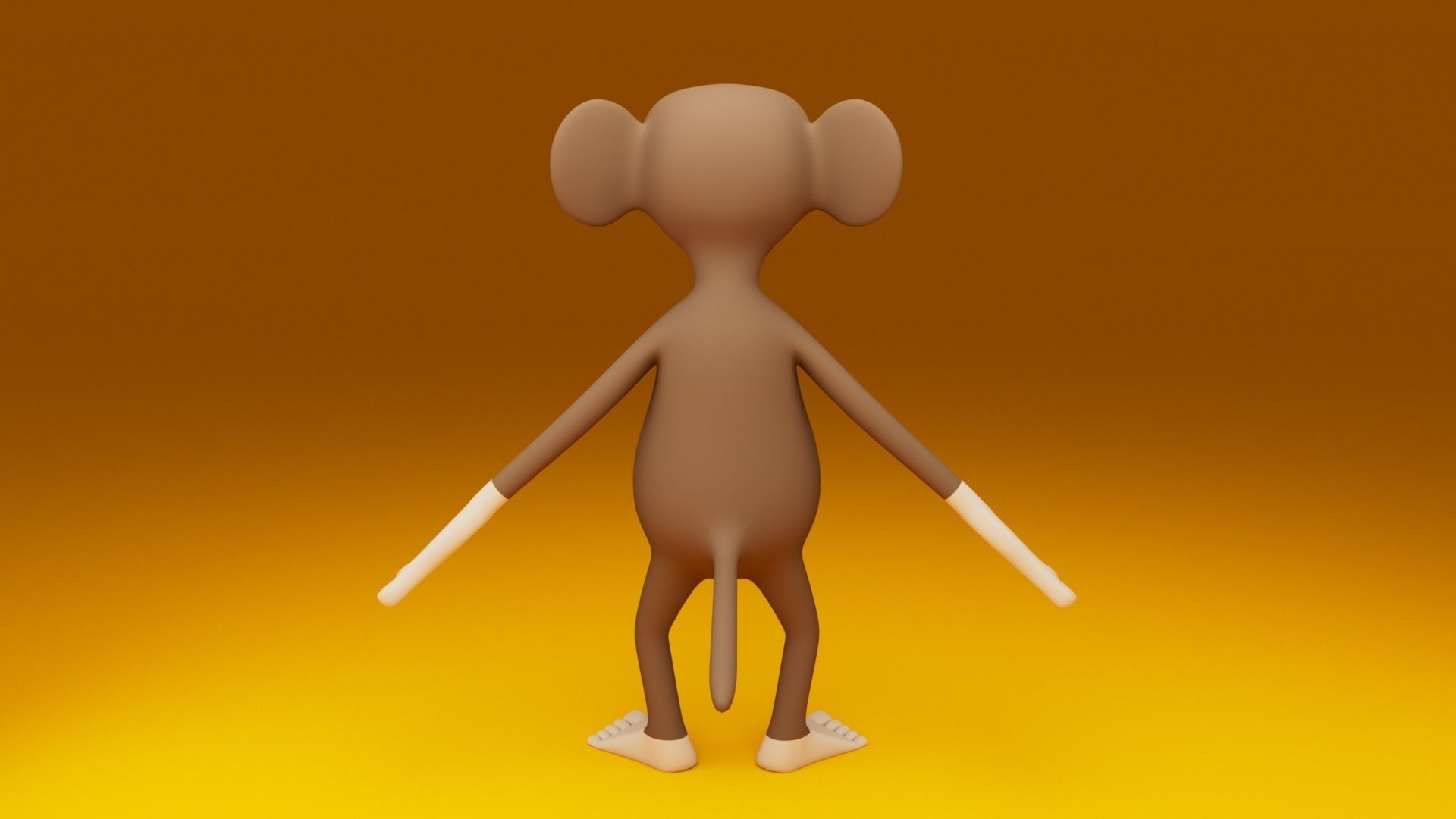 Stylized Cartoon Monkey 3D Model Ready for Fun 3D model | CGTrader