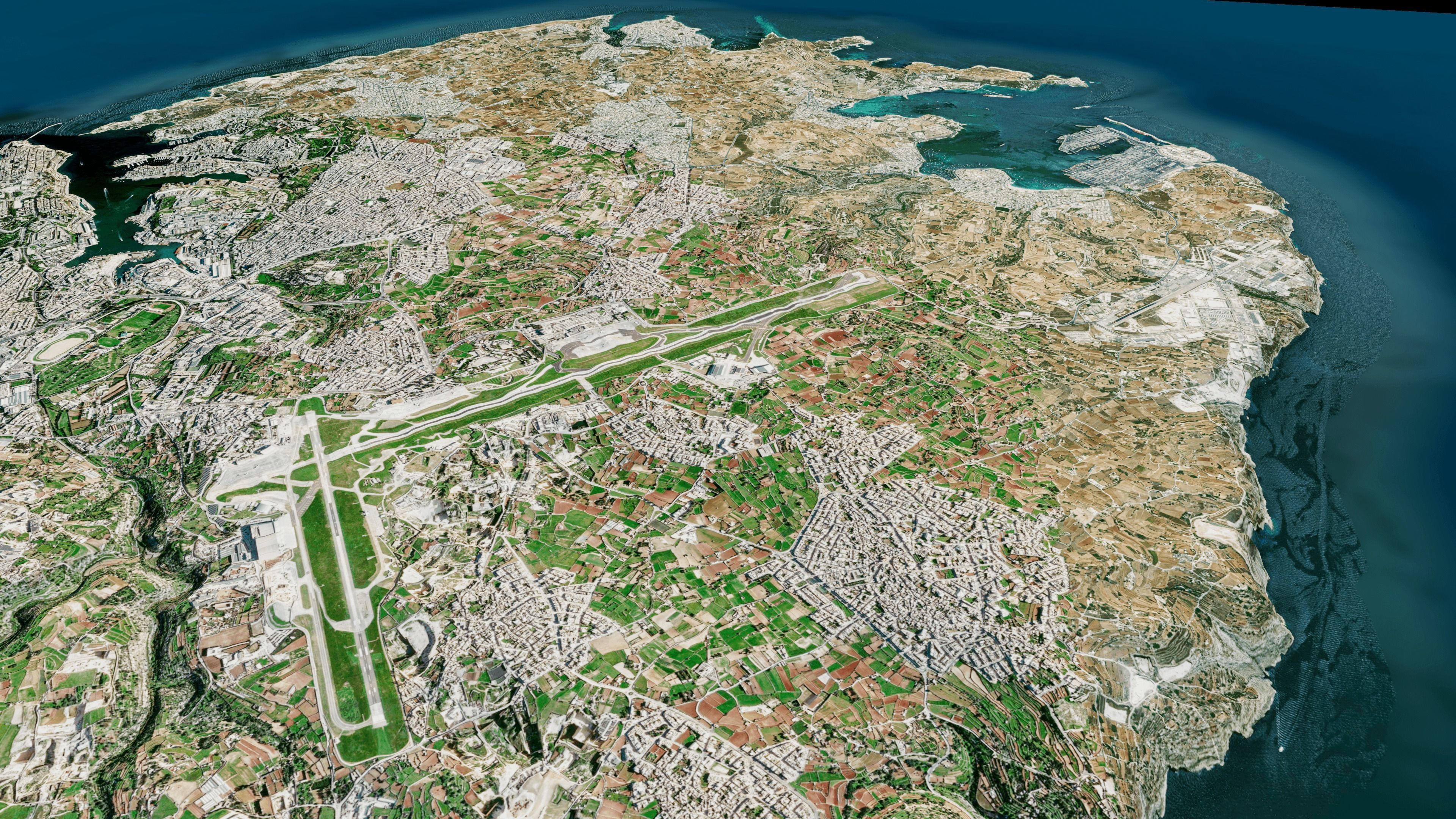 malta full Islands 3d model terrain 3D model | CGTrader