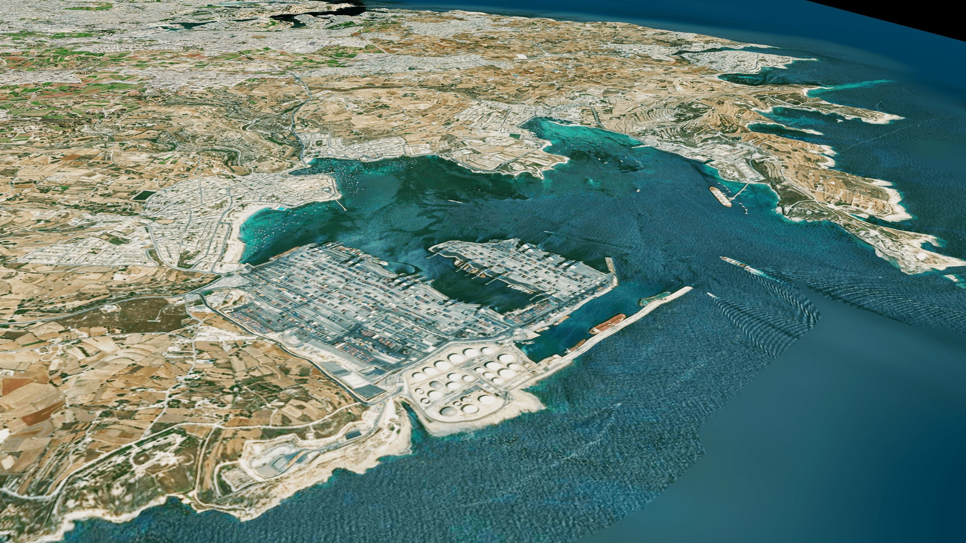 malta full Islands 3d model terrain 3D model | CGTrader