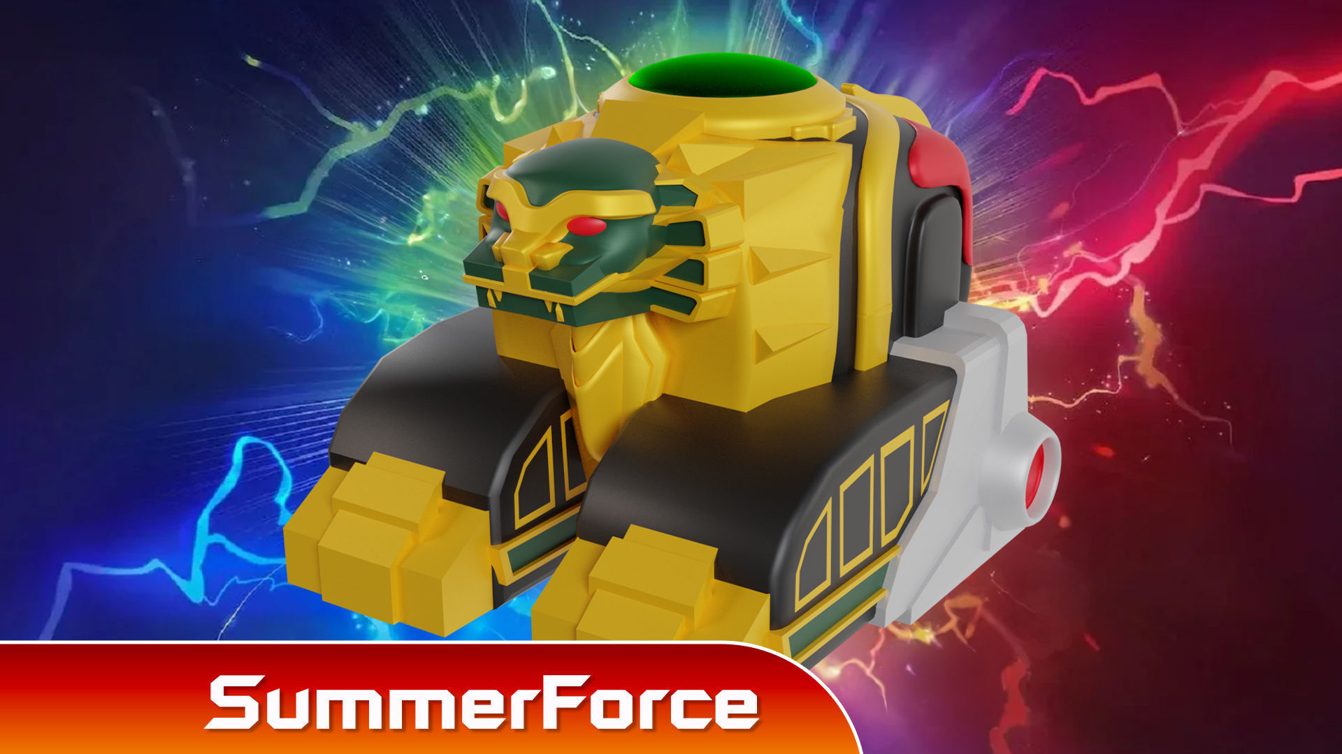 3D model Lion Thunderzord - Power Rangers VR / AR / low-poly | CGTrader