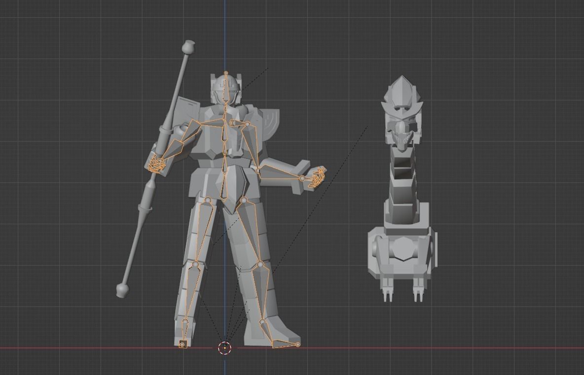 3D model Red Dragon Thunderzord - Power Rangers VR / AR / low-poly ...