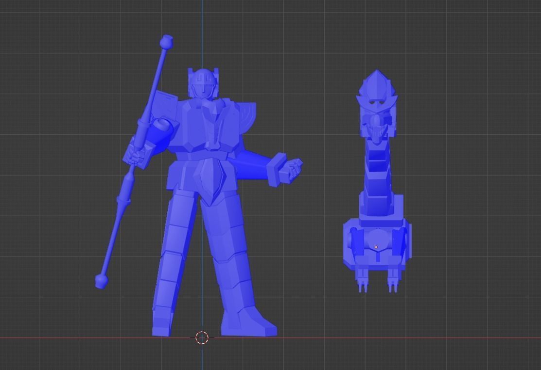 3D model Red Dragon Thunderzord - Power Rangers VR / AR / low-poly ...