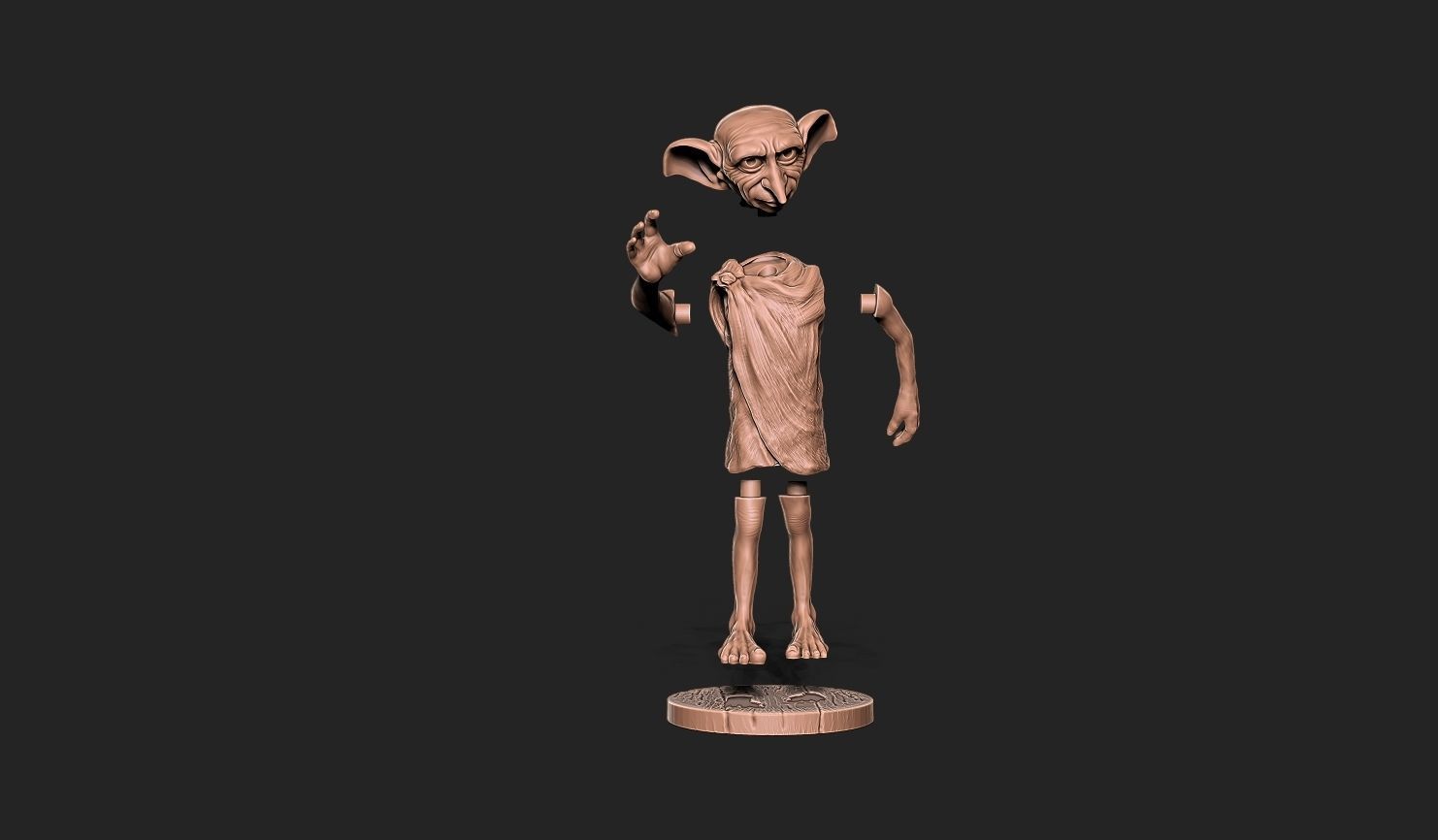 DOBBY HARRY POTTER D 3D model 3D printable | CGTrader