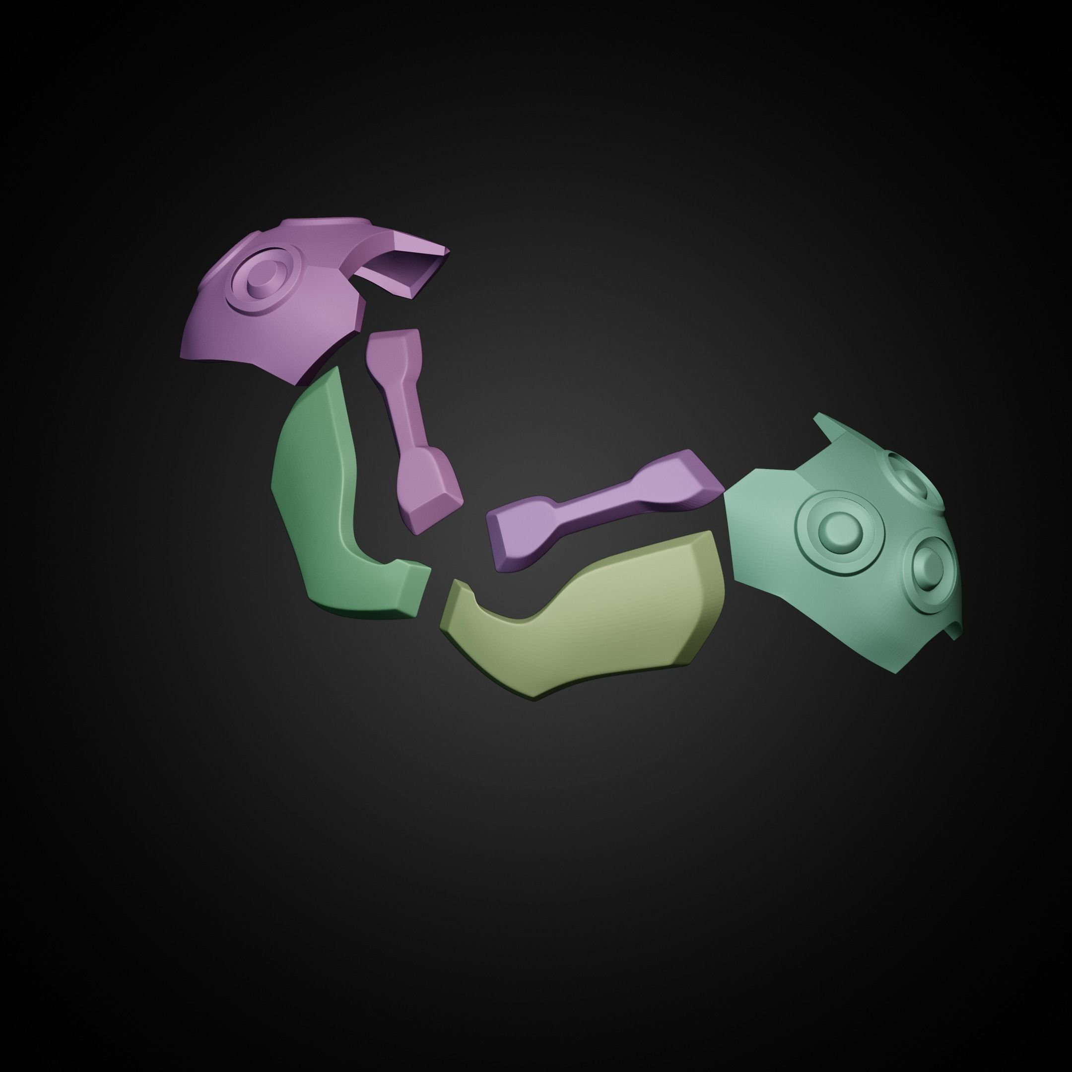 Overwatch Genji Armor for Cosplay 3D model 3D printable | CGTrader