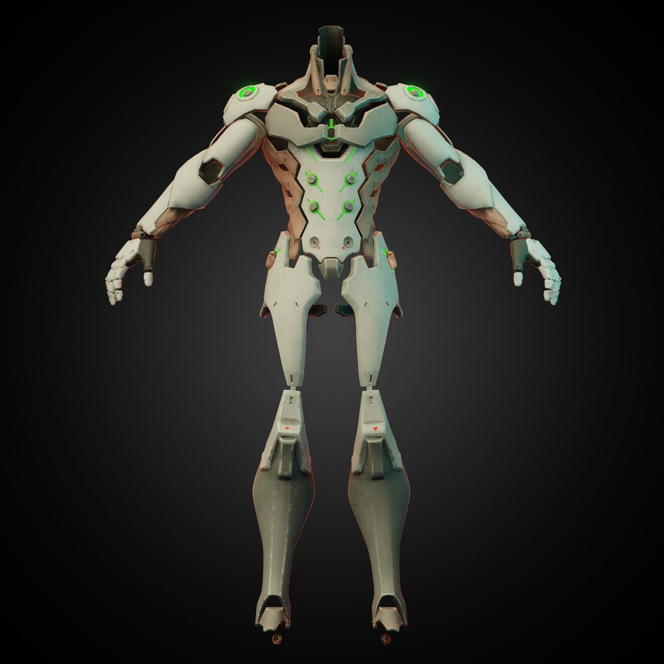 Overwatch Genji Armor for Cosplay 3D model 3D printable | CGTrader