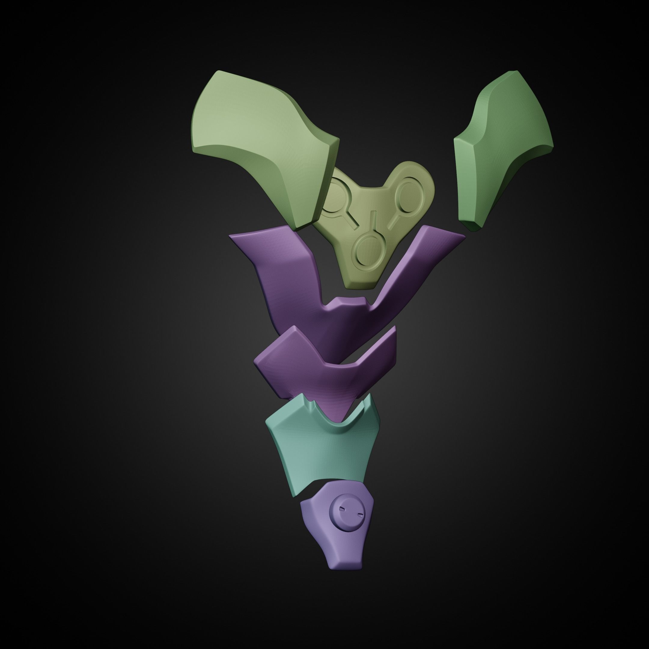 Overwatch Genji Armor for Cosplay 3D model 3D printable | CGTrader