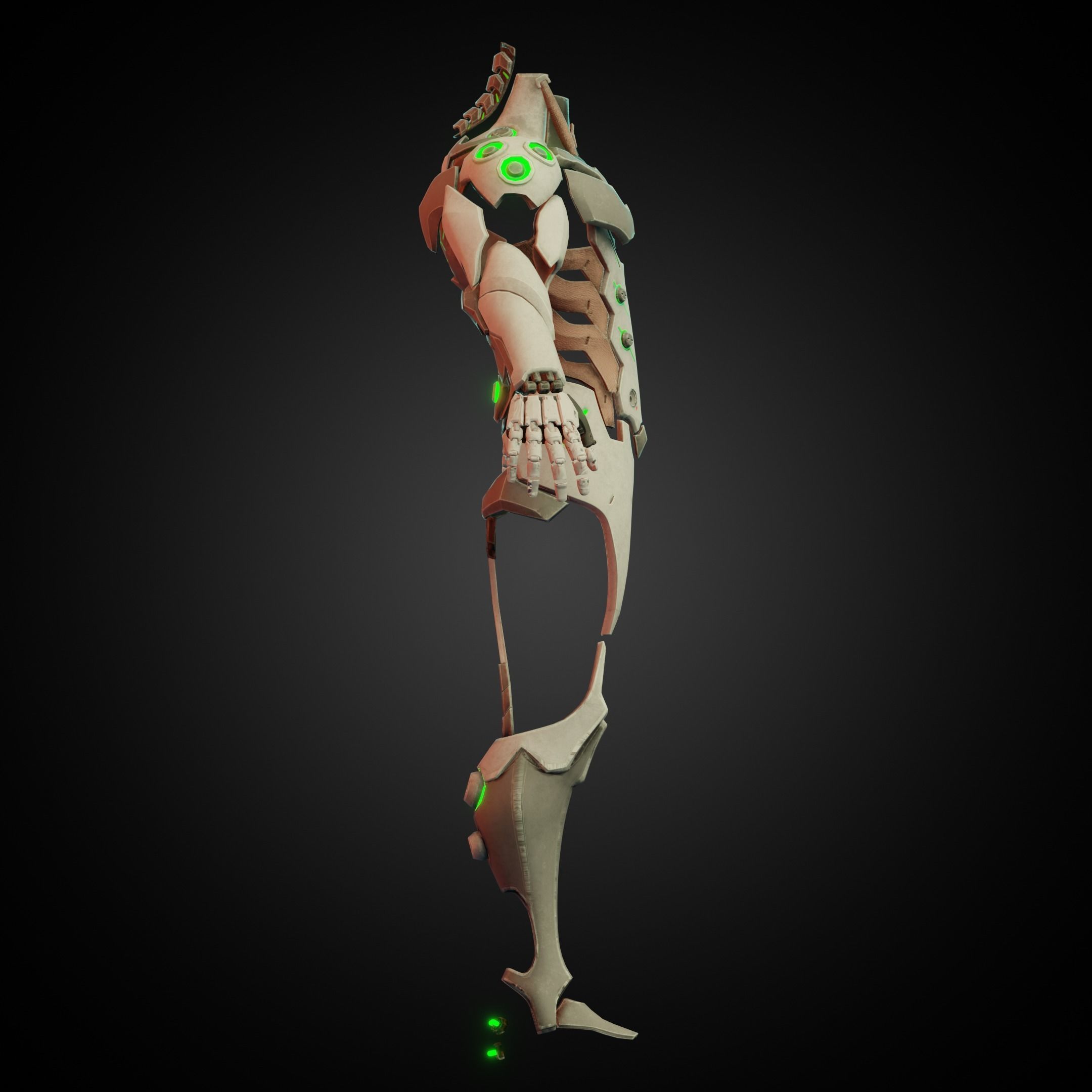 Overwatch Genji Armor for Cosplay 3D model 3D printable | CGTrader