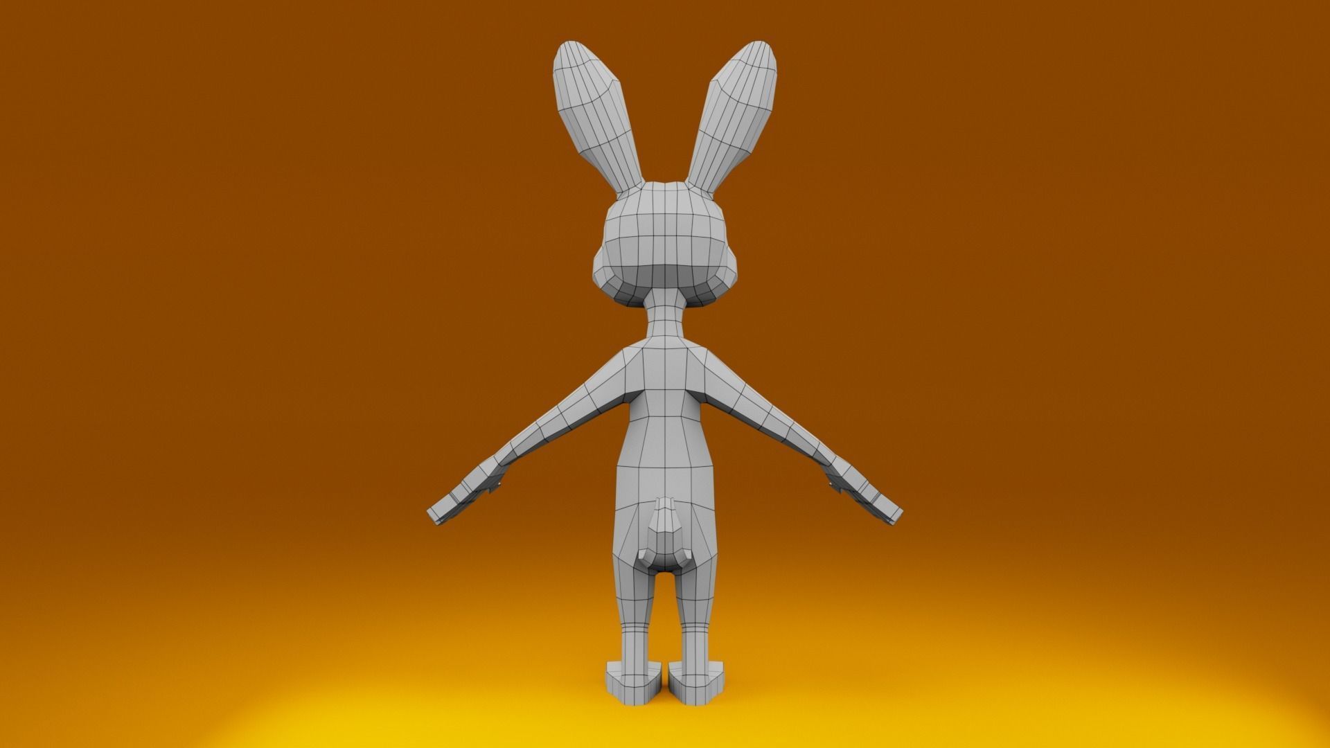 Energetic Stylized Cartoon Hare 3D Model Hop into Your Projects 3D ...