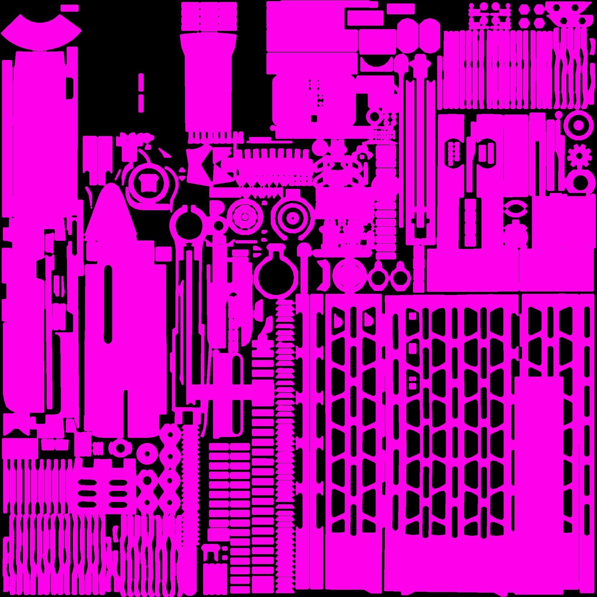 3D model Purple Galaxy AR15 Skin For Dayz VR / AR / low-poly | CGTrader