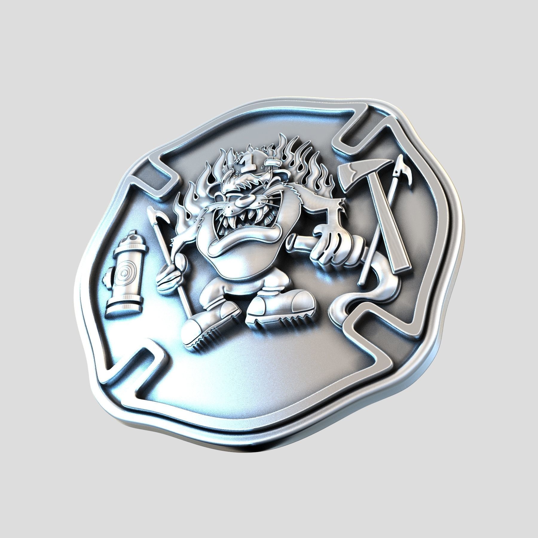 ANGRY fireman 3D model 3D printable | CGTrader