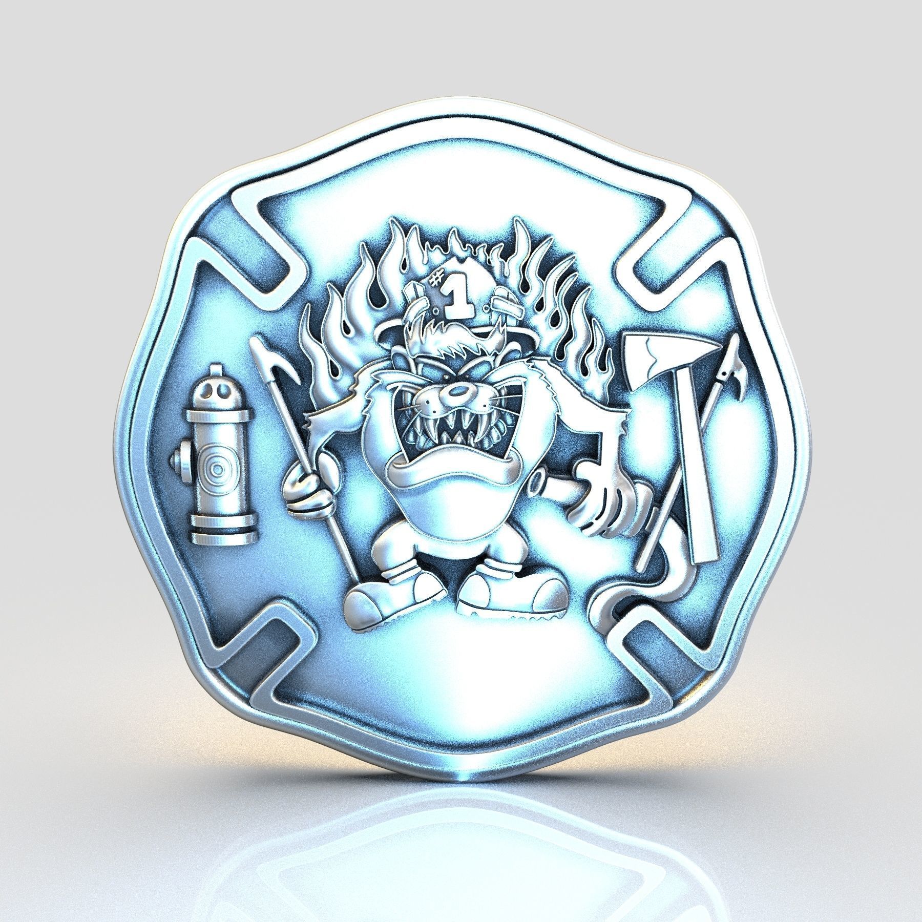 ANGRY fireman 3D model 3D printable | CGTrader