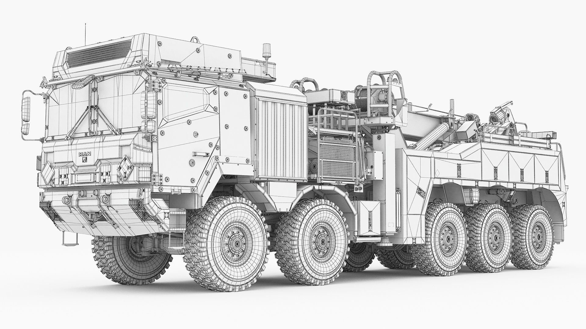 MAN HX45M Armor 3D model | CGTrader