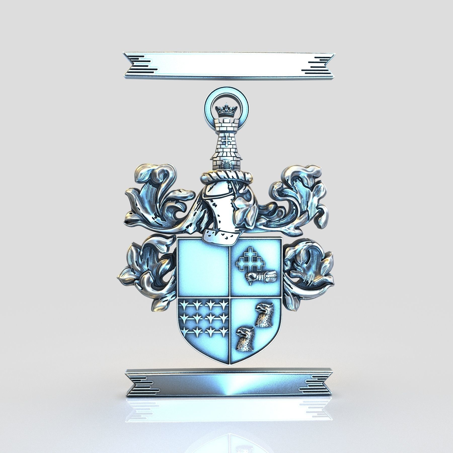MacLean Family Crest 3D model 3D printable | CGTrader
