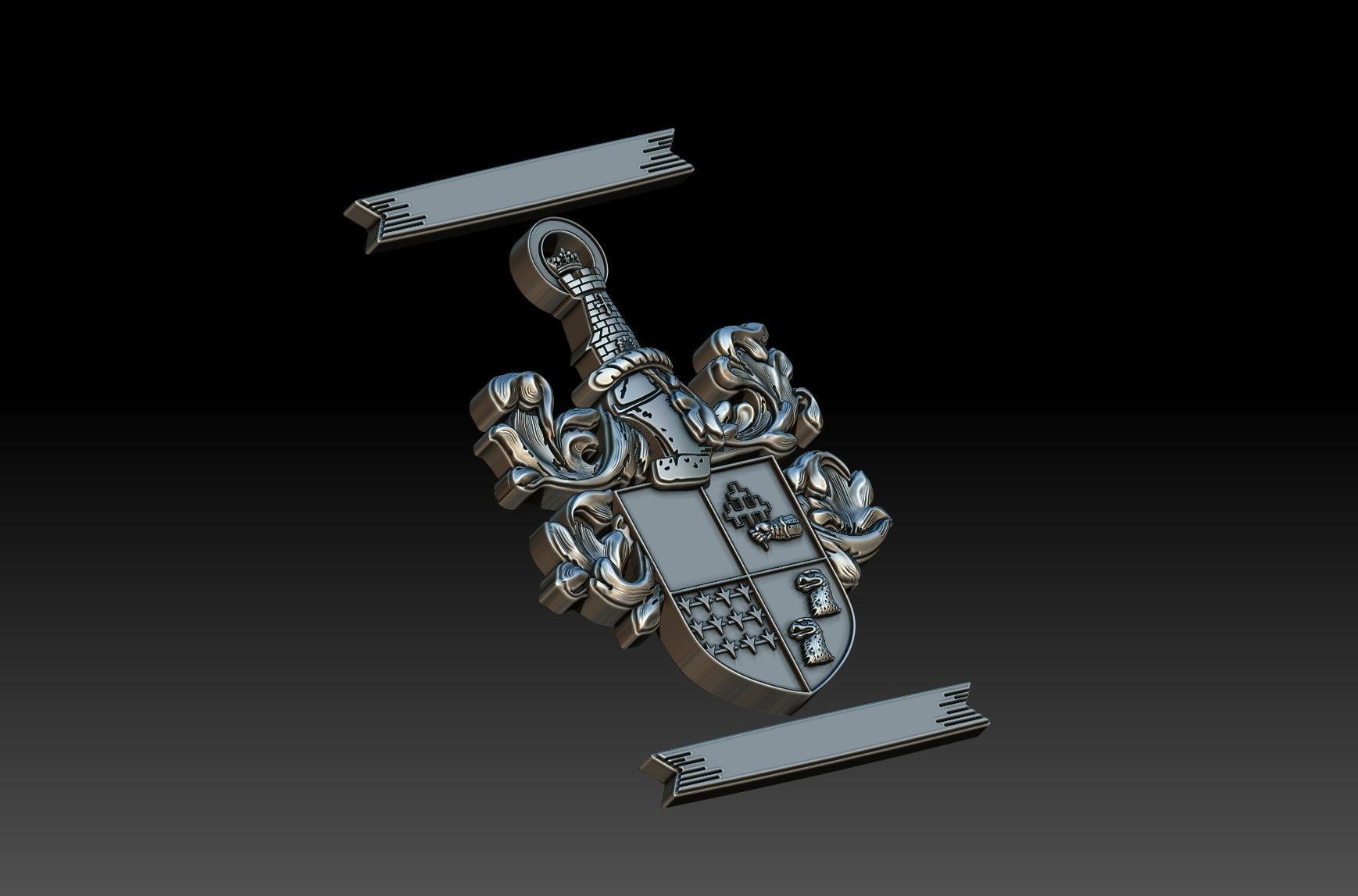 MacLean Family Crest 3D model 3D printable | CGTrader
