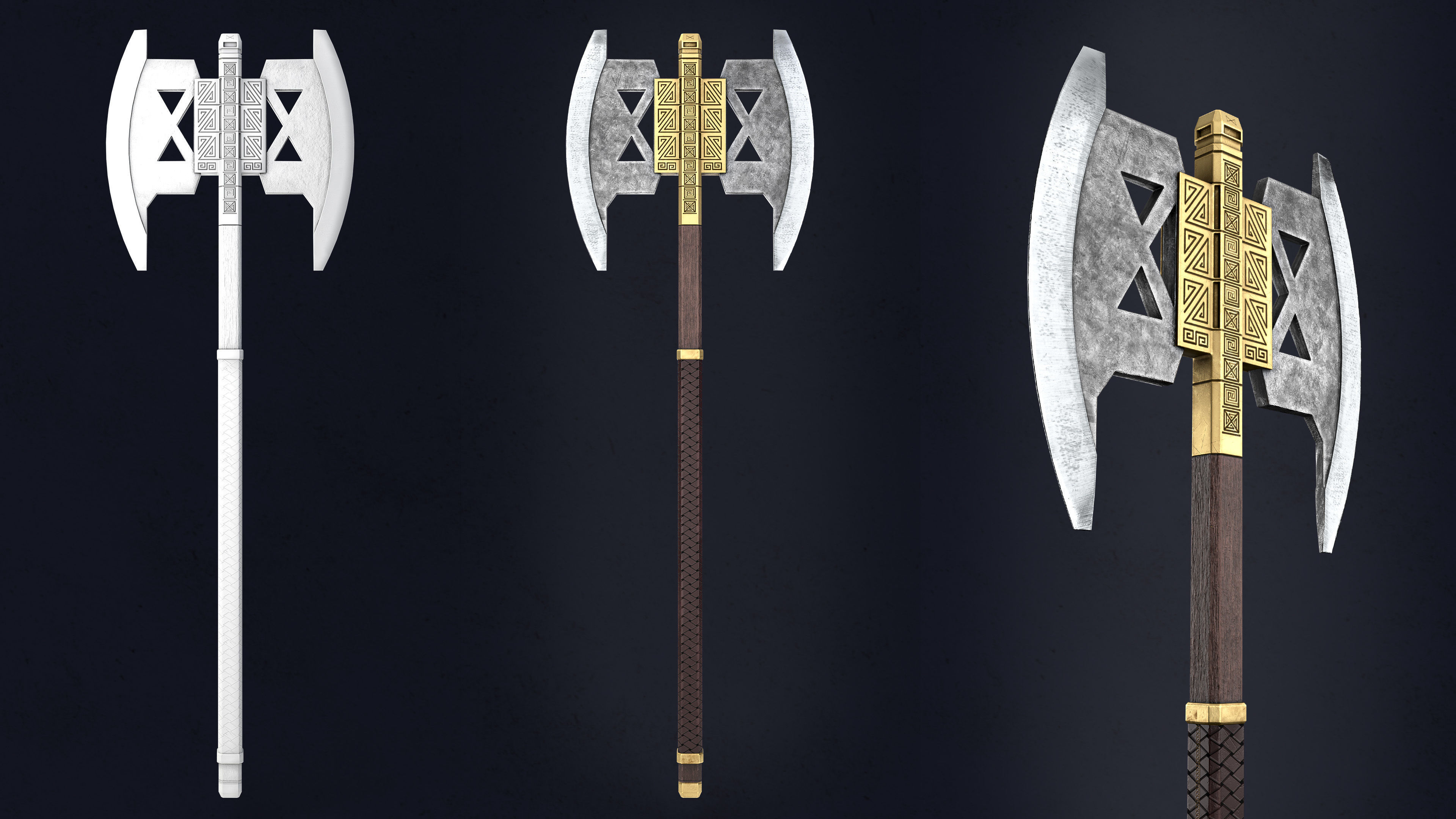 3D model Gimli Battle Axe - Lord of the Rings VR / AR / low-poly | CGTrader
