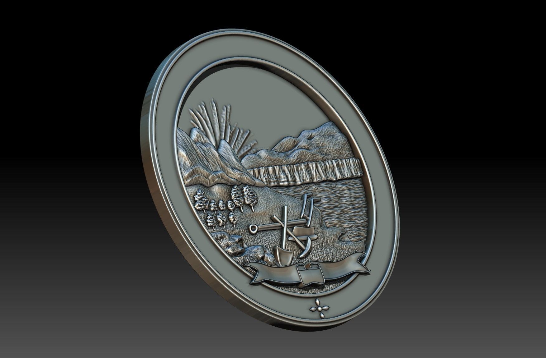 State Seal of Montana 3D model 3D printable | CGTrader