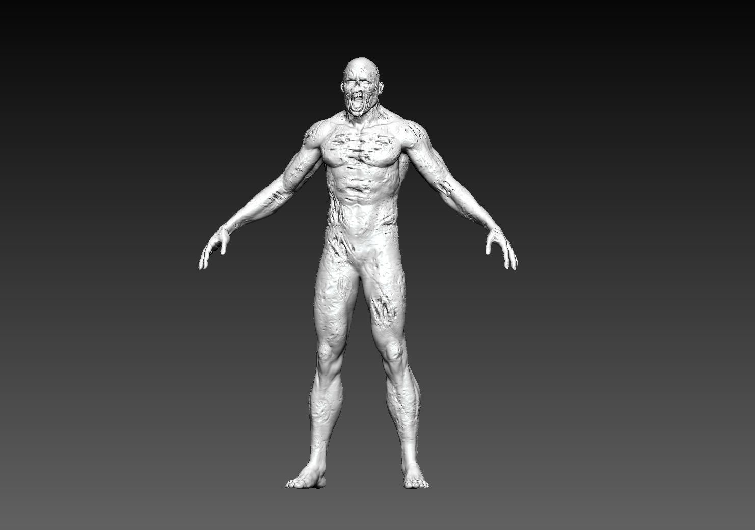 Zombie Base mesh 3D model 3D printable | CGTrader