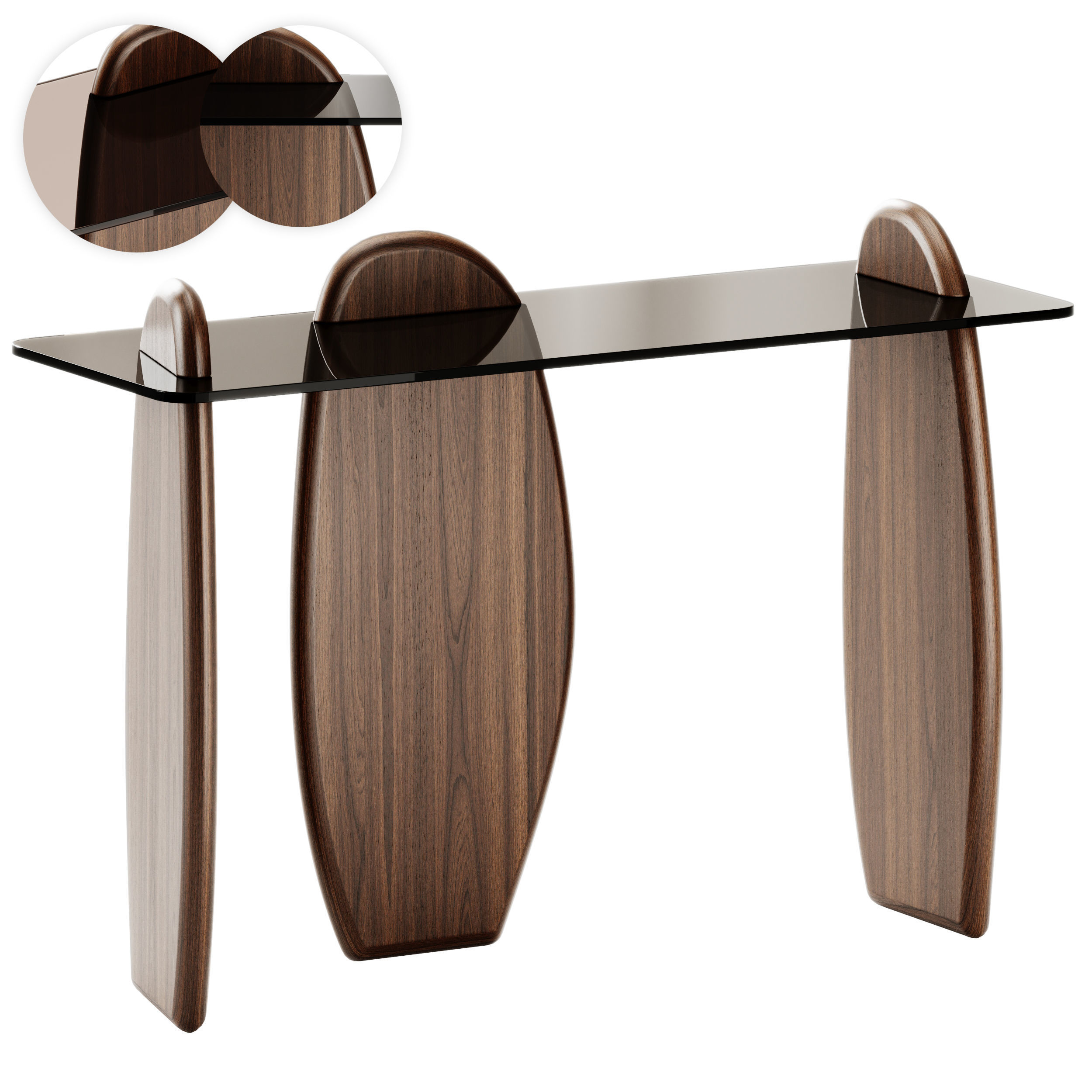 Roche Bobois SHARK Rectangular Console Table 3D model | CGTrader