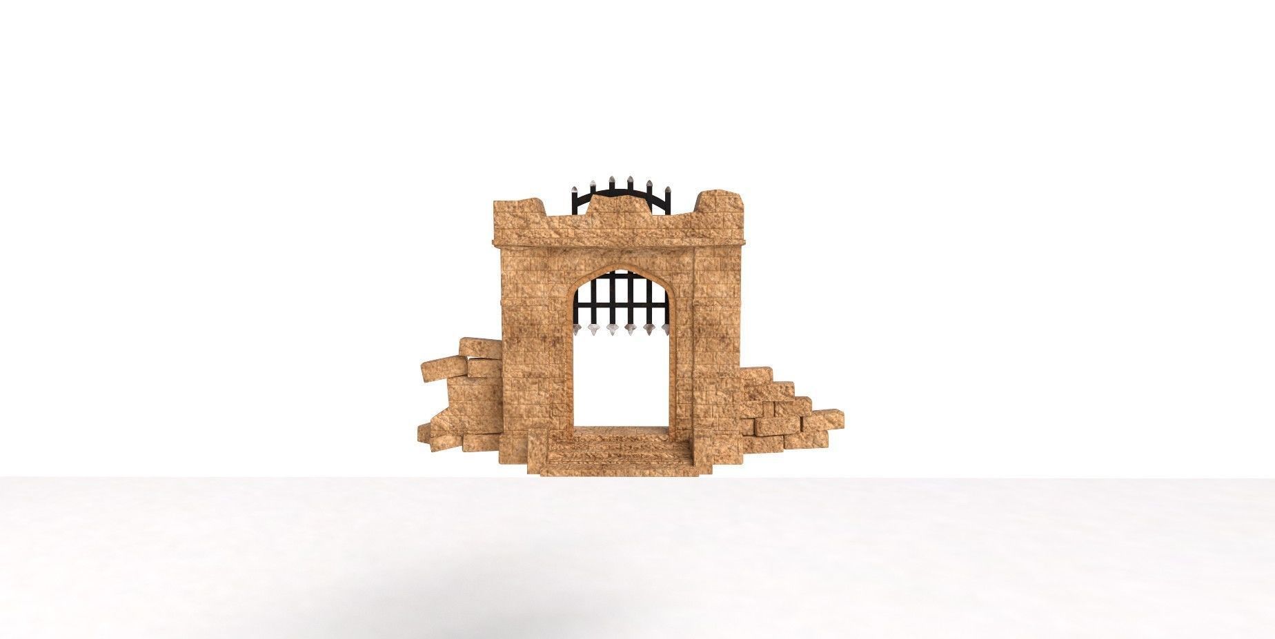 3D model Ancient cave gate VR / AR / low-poly | CGTrader