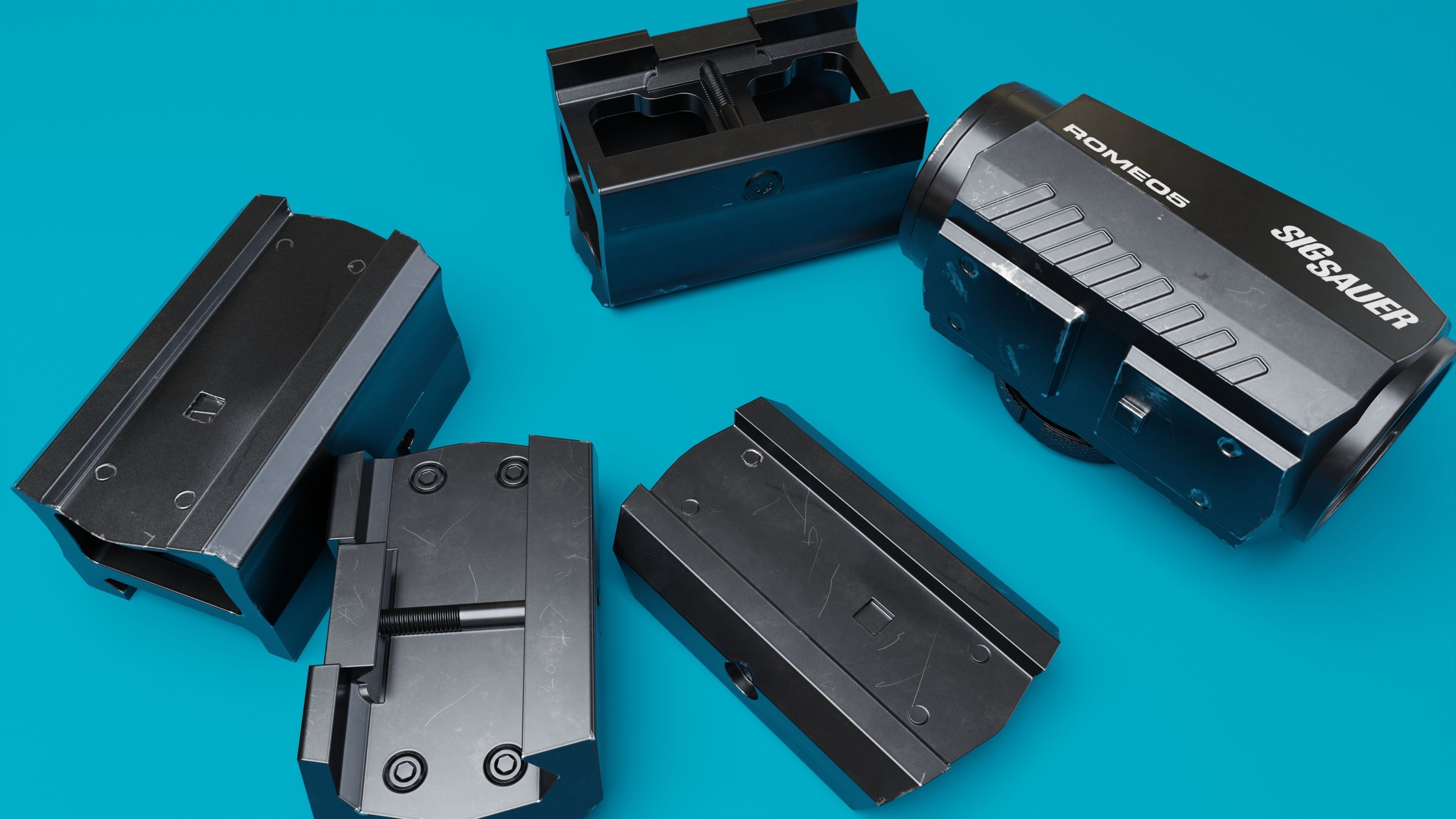 3D model SIG SAUER Romeo 5 Optic Red Dot VR / AR / low-poly | CGTrader