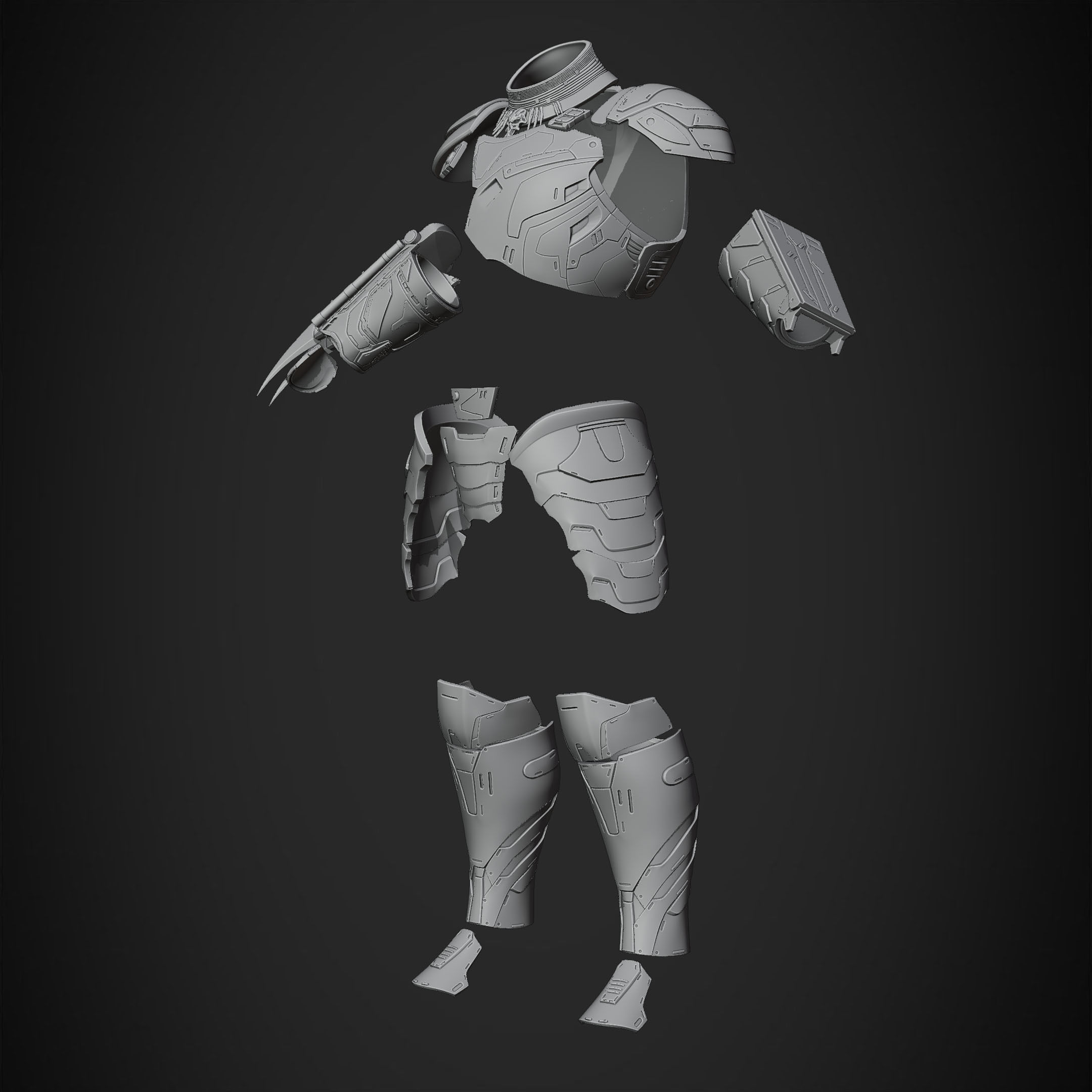 Predator Armor for Cosplay 3D model 3D printable | CGTrader