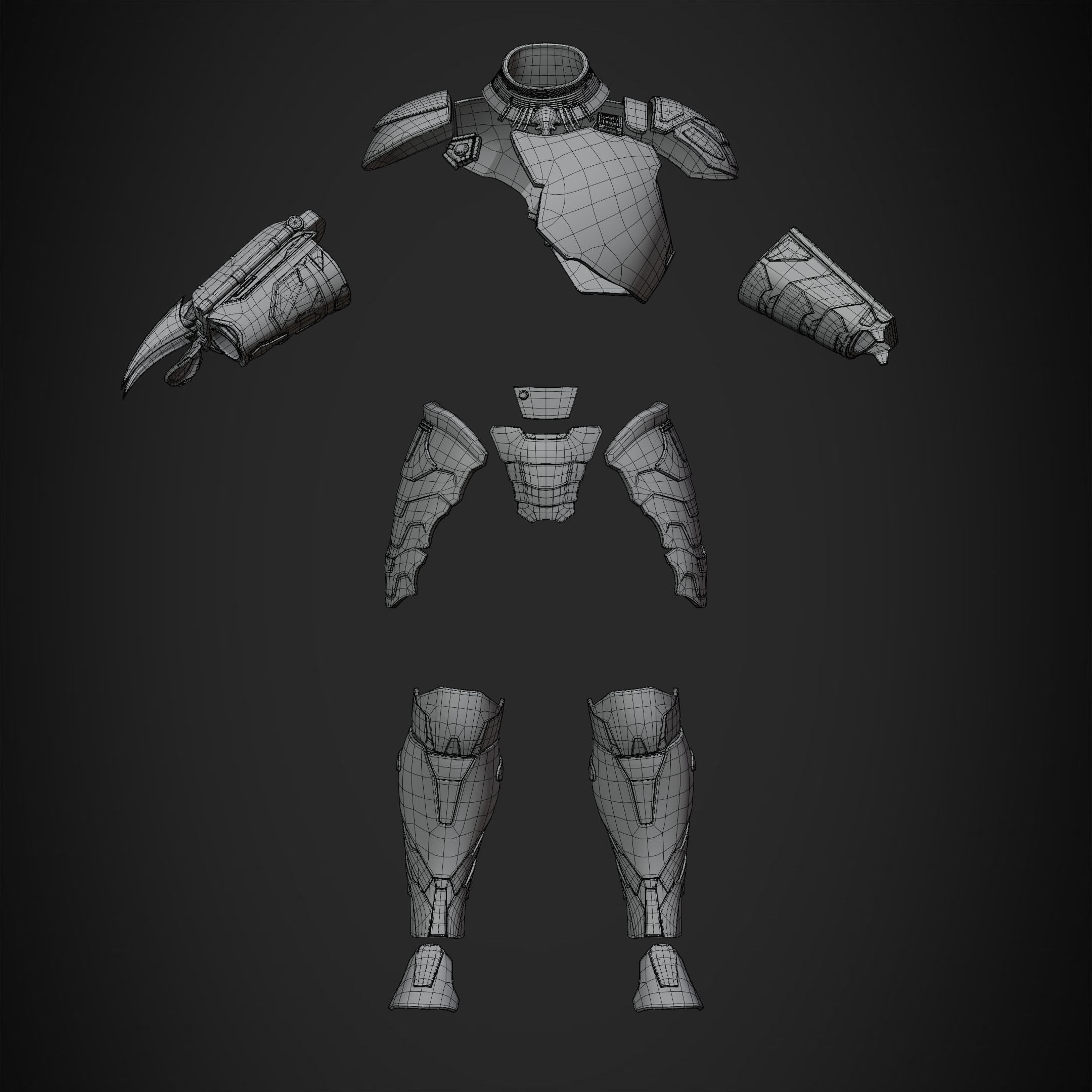 Predator Armor for Cosplay 3D model 3D printable | CGTrader
