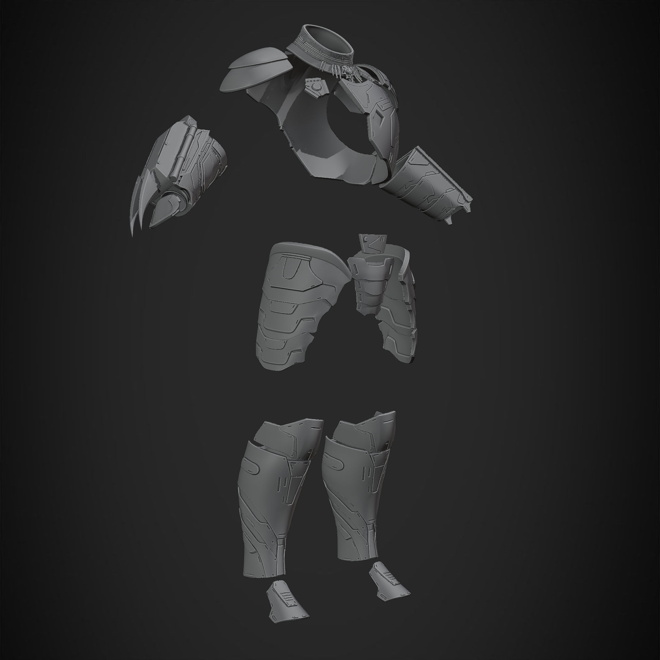Predator Armor for Cosplay 3D model 3D printable | CGTrader