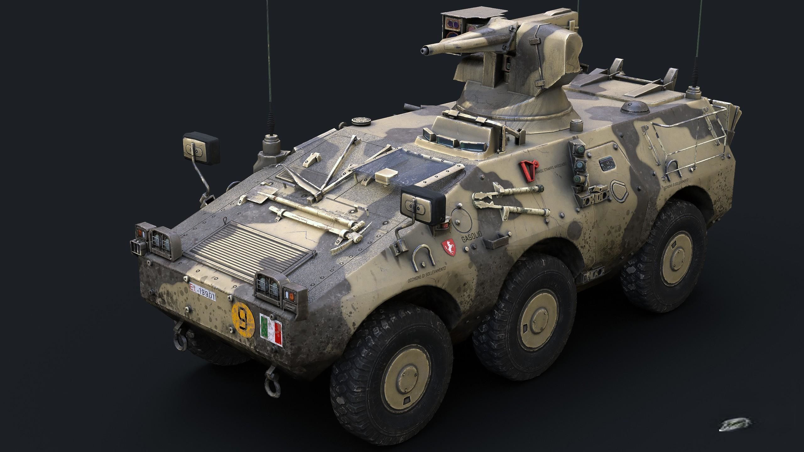 3D model Iveco Oto Melara VBL Puma 6x6 VR / AR / low-poly | CGTrader