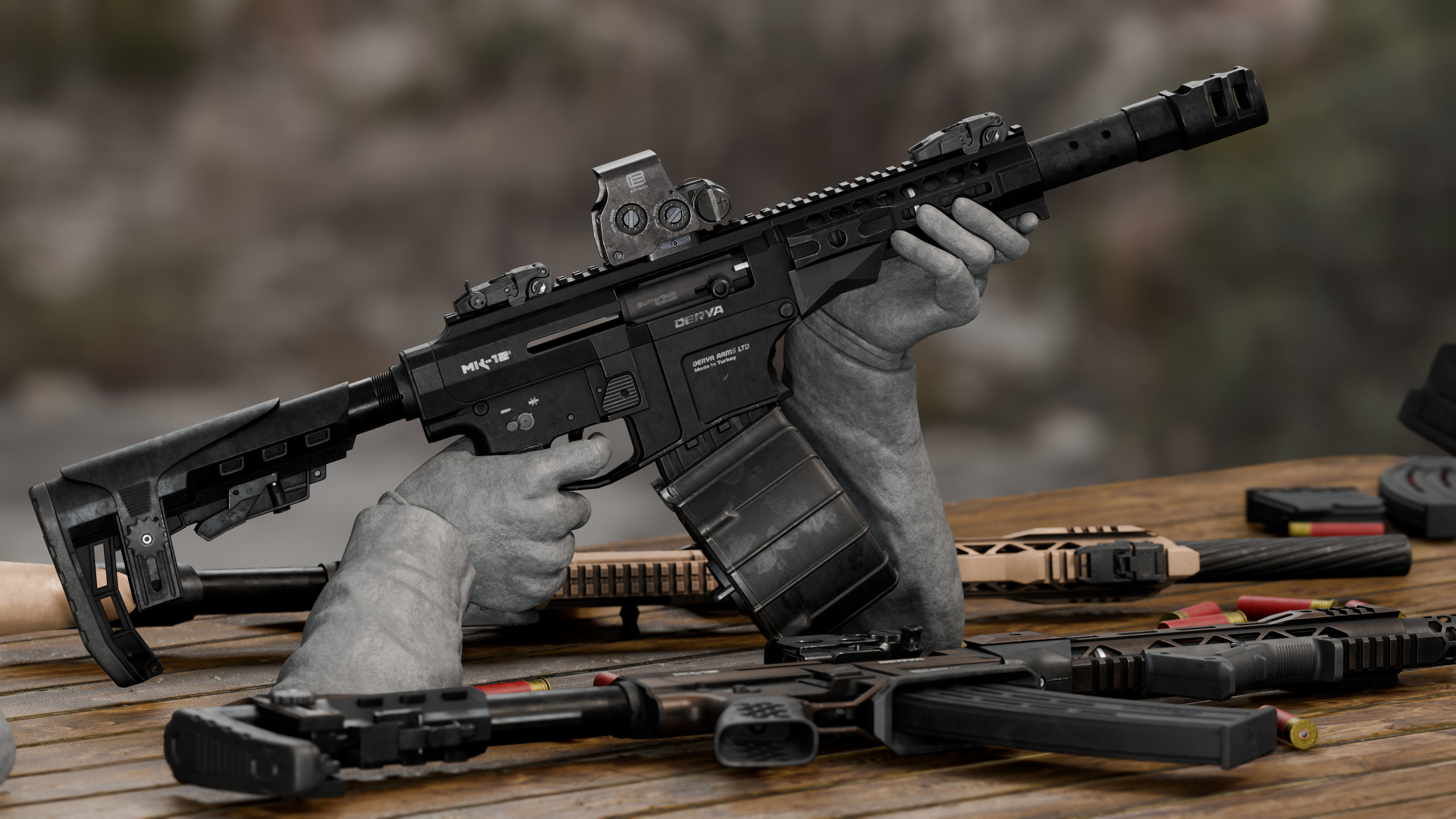 3D model Derya MK-12 VR / AR / low-poly | CGTrader