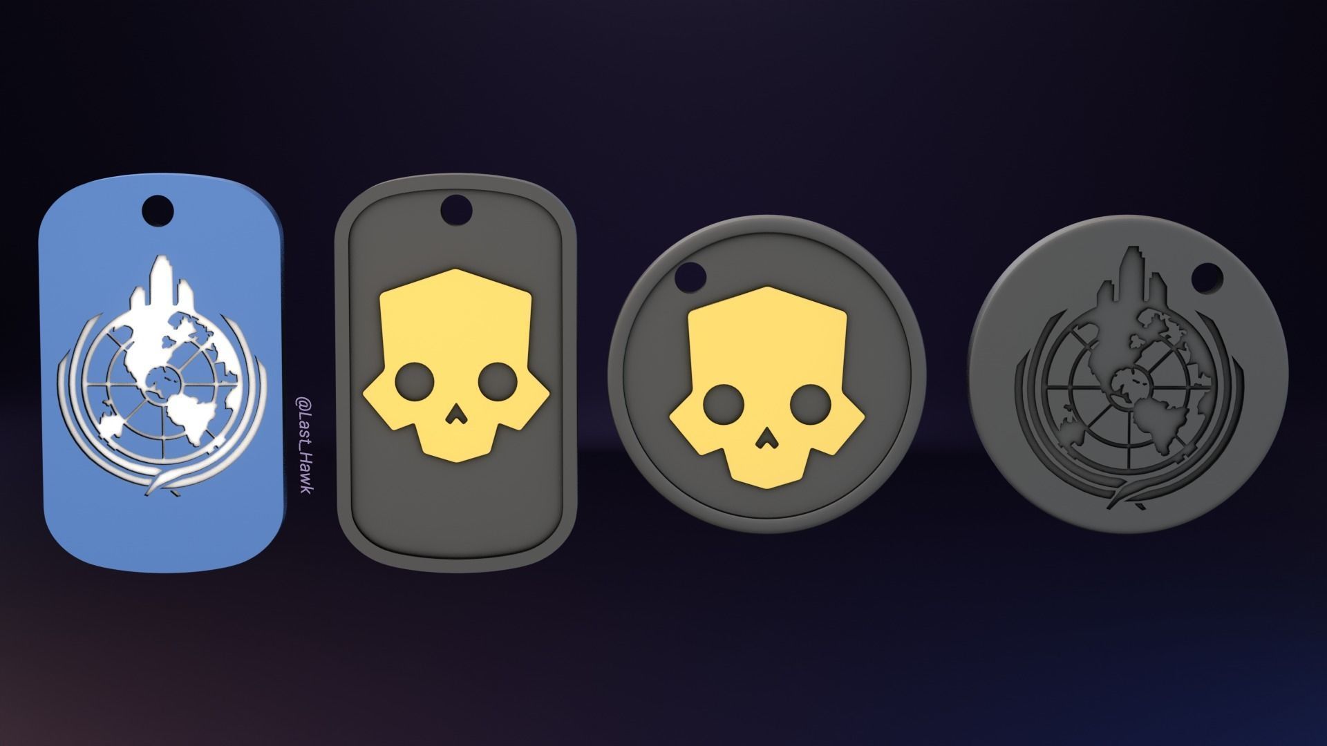 Helldivers keychain 3D model 3D printable | CGTrader