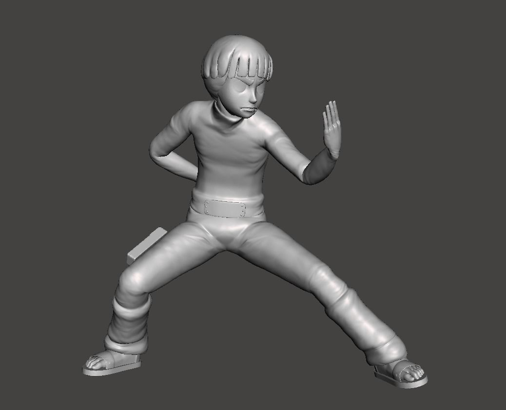 Rock Lee Genin 3D model 3D model 3D printable | CGTrader