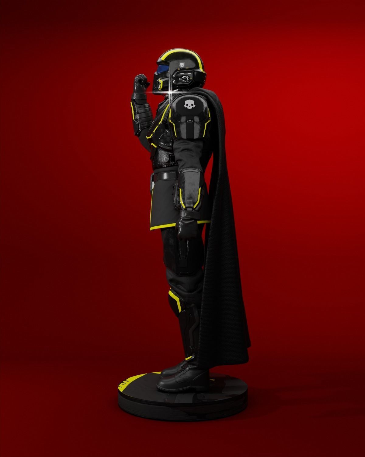 HELLDIVER SOLDIER HELLDIVERS 2 3D PRINTABLE FIGURINE 3D model 3D ...