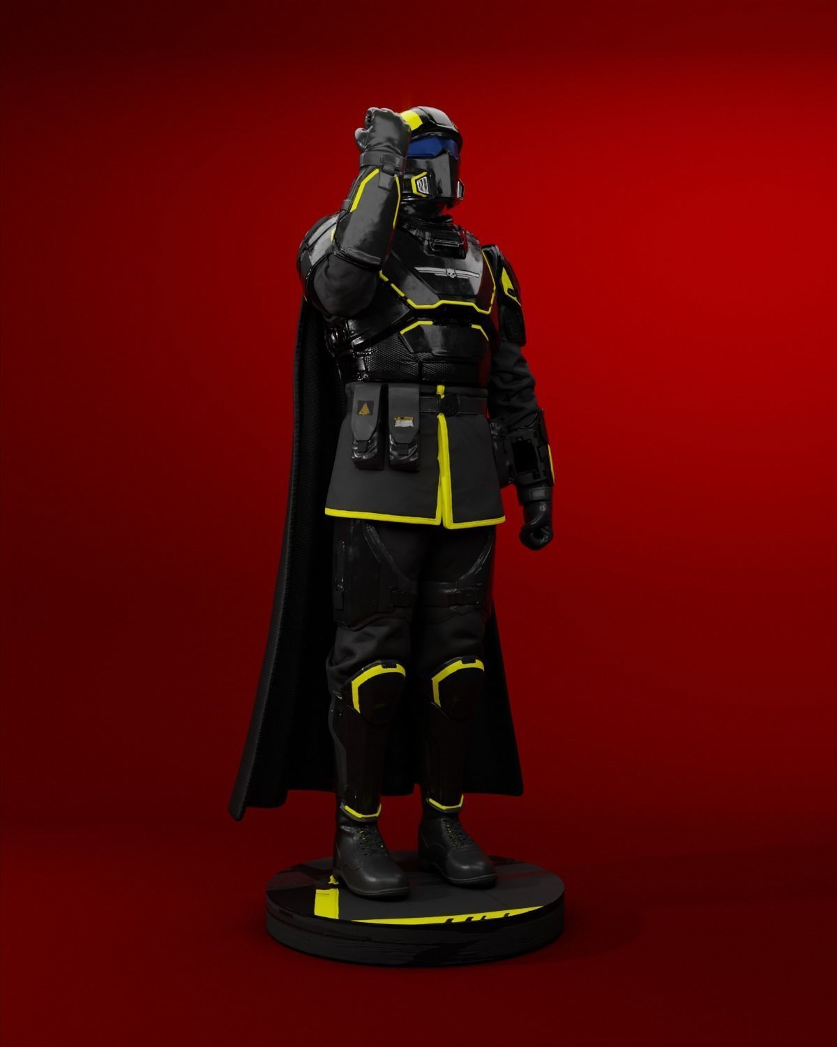 HELLDIVER SOLDIER HELLDIVERS 2 3D PRINTABLE FIGURINE 3D model 3D ...