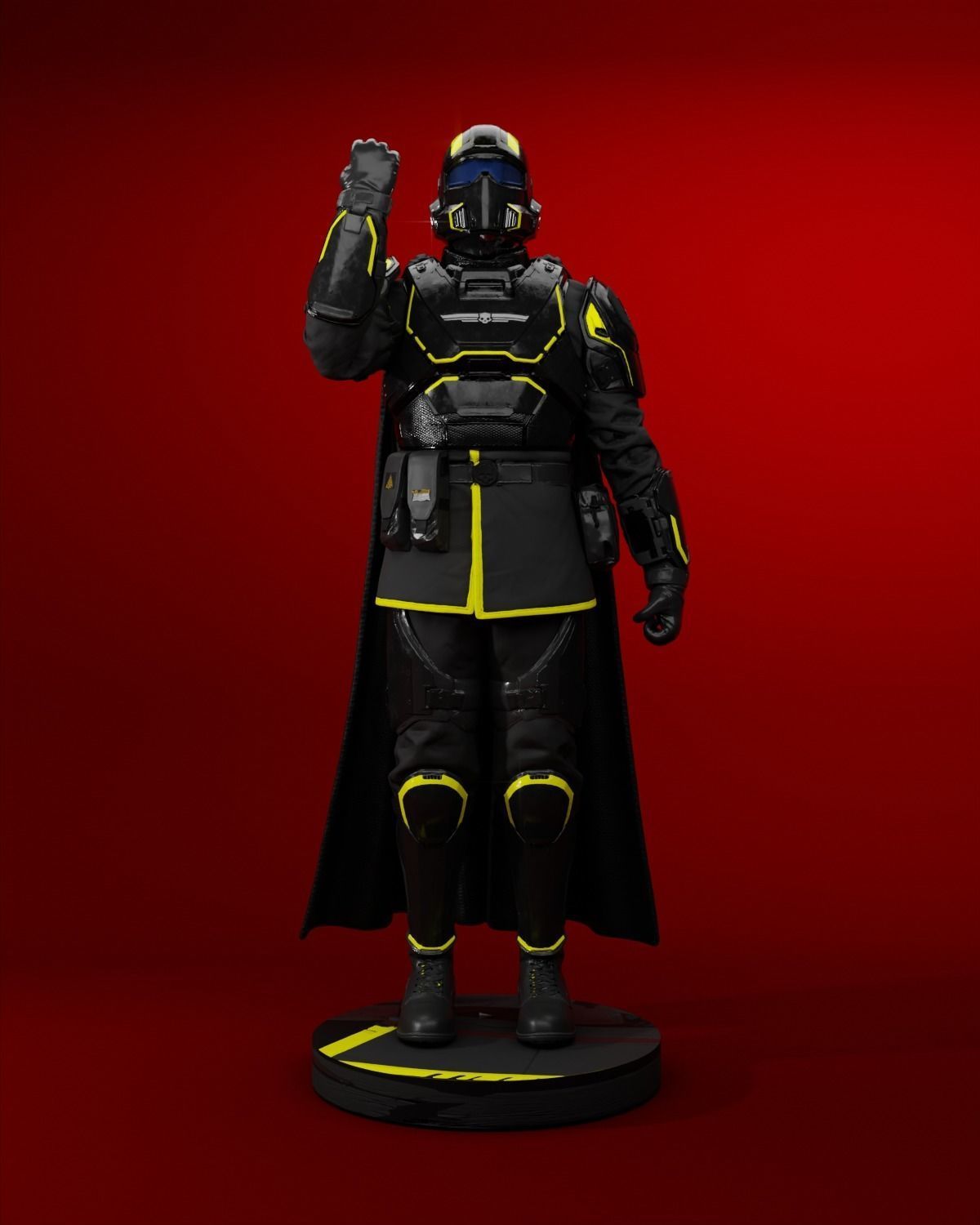 HELLDIVER SOLDIER HELLDIVERS 2 3D PRINTABLE FIGURINE 3D model 3D ...