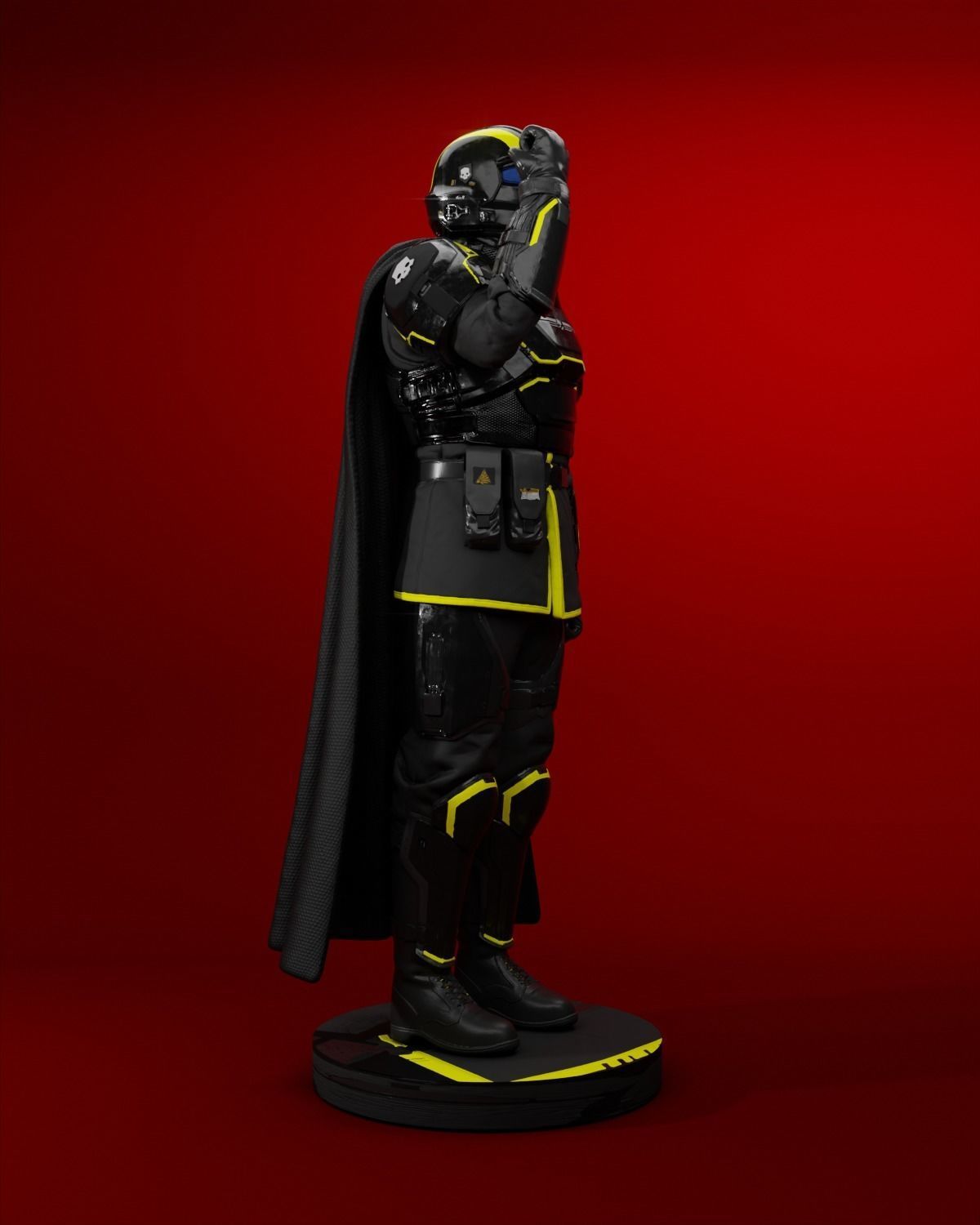 HELLDIVER SOLDIER HELLDIVERS 2 3D PRINTABLE FIGURINE 3D model 3D ...