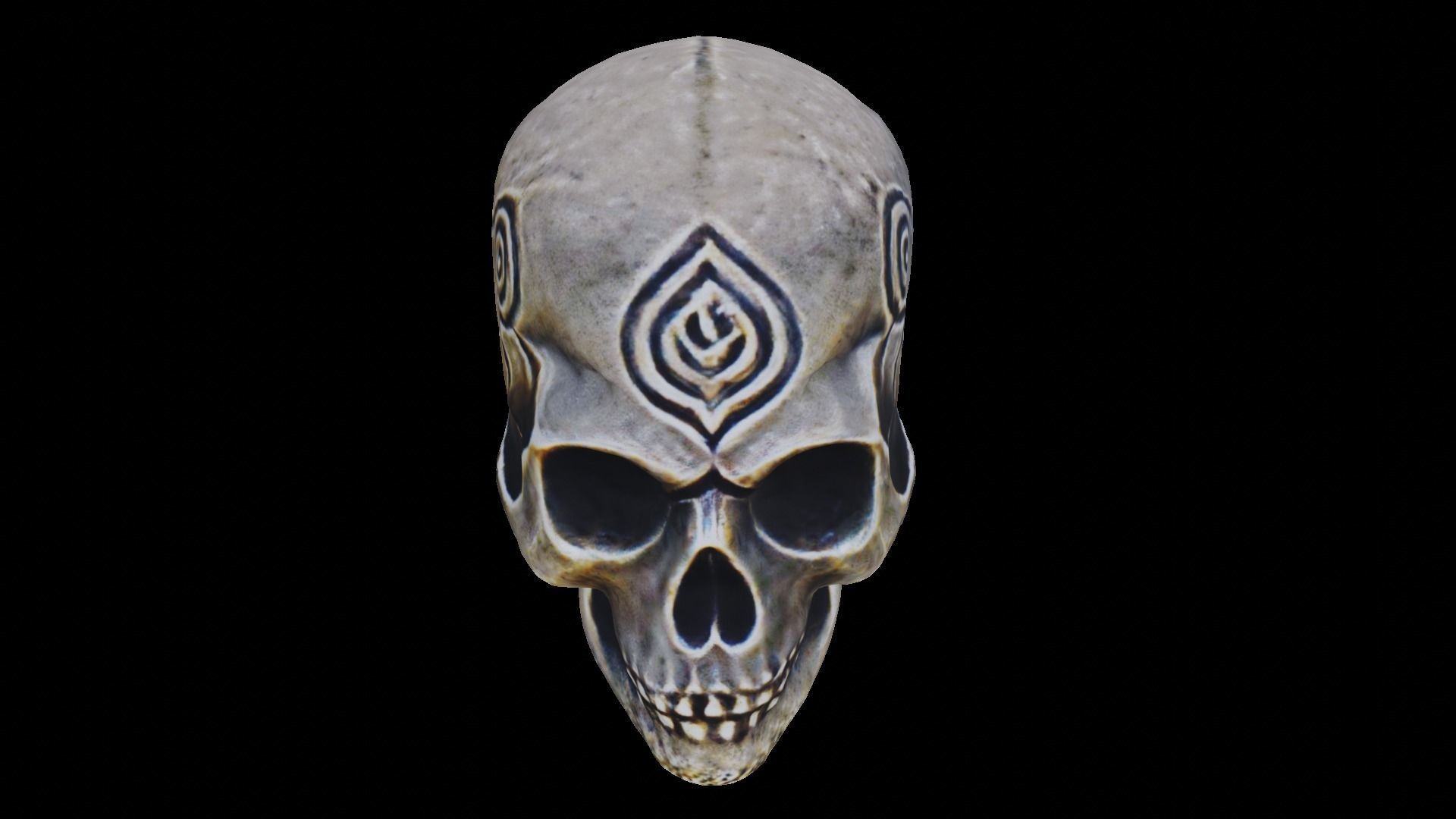 Ritual Skull Middle Poly 3D model | CGTrader