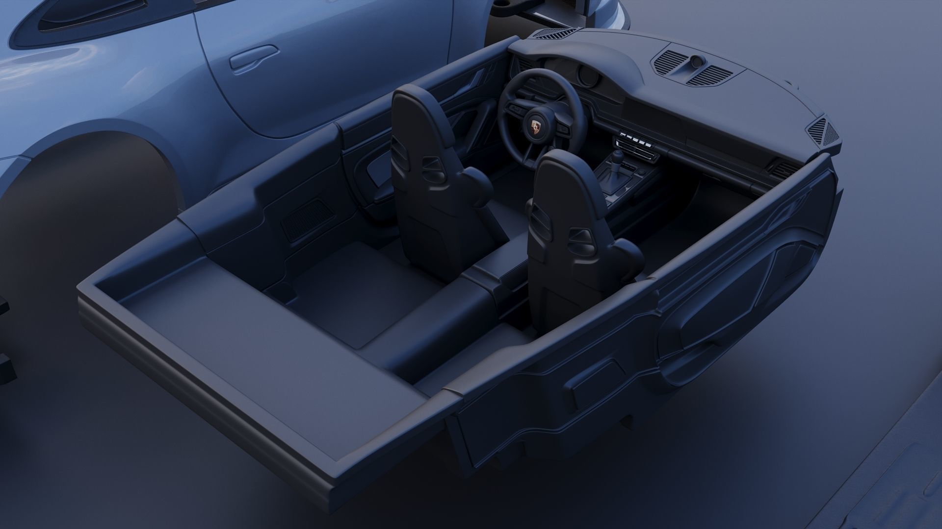 Porsche 911 GT3 Touring 3D model 3D printable | CGTrader