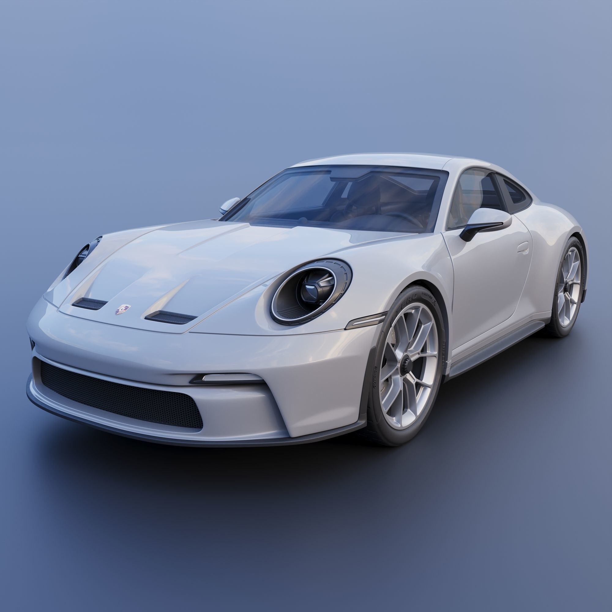 Porsche 911 GT3 Touring 3D model 3D printable | CGTrader