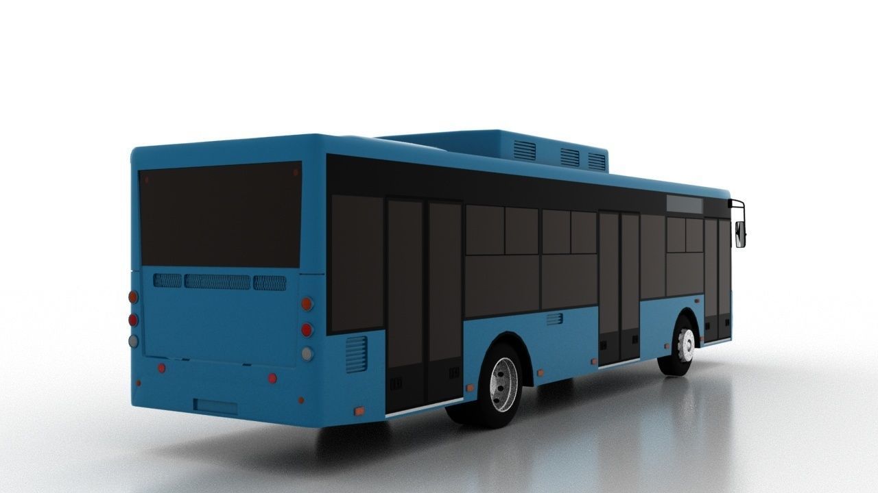 3D model Bus Bogdan A70522 Low VR / AR / low-poly | CGTrader
