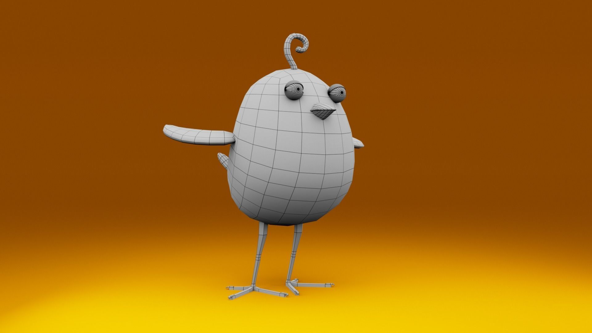 Stylized Cartoon Bird 3D Model 3D model | CGTrader