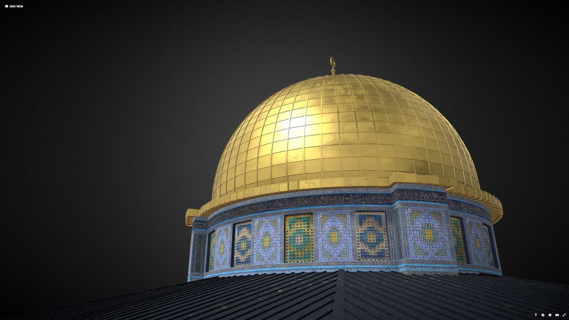 Dome OF The Rock Realistic 3d Model 3D model | CGTrader